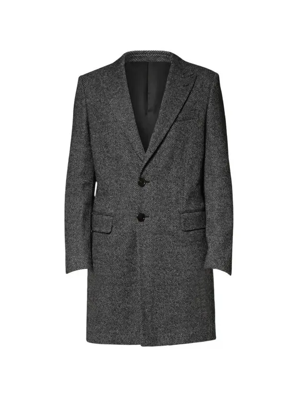 Dolce & Gabbana Herringbone Single-breasted Coat