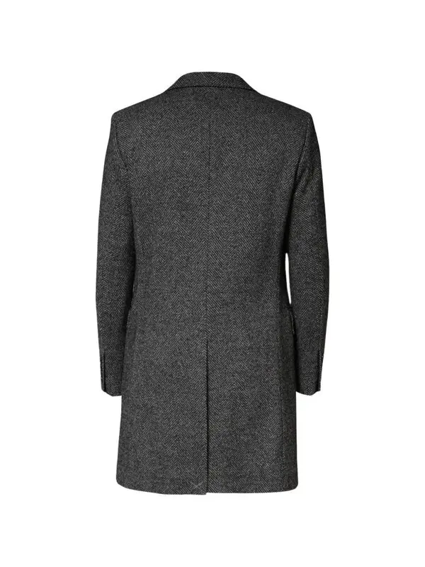 Dolce & Gabbana Herringbone Single-breasted Coat