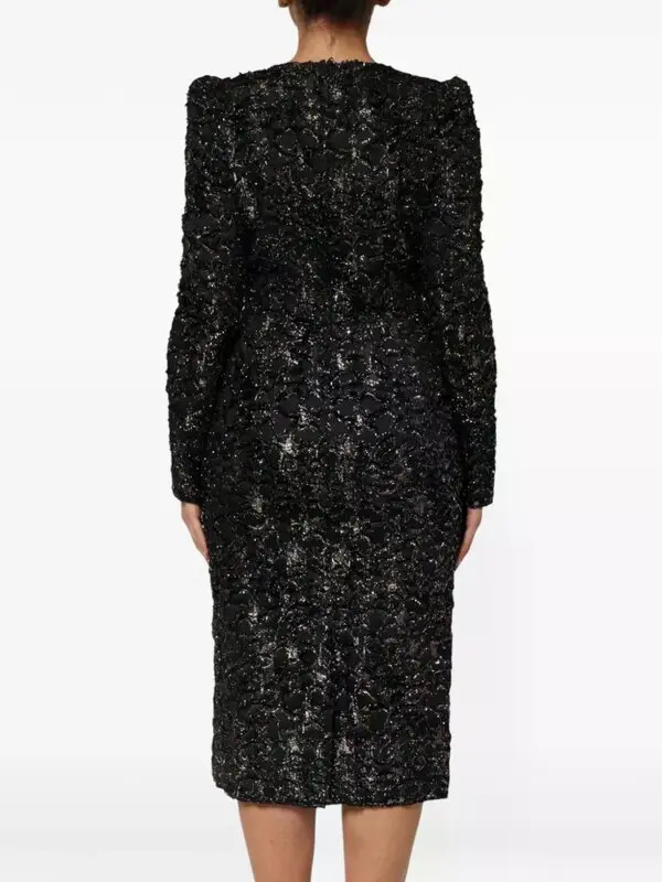 Dolce & Gabbana Sequin-embellished Boucle-tweed Midi Dress