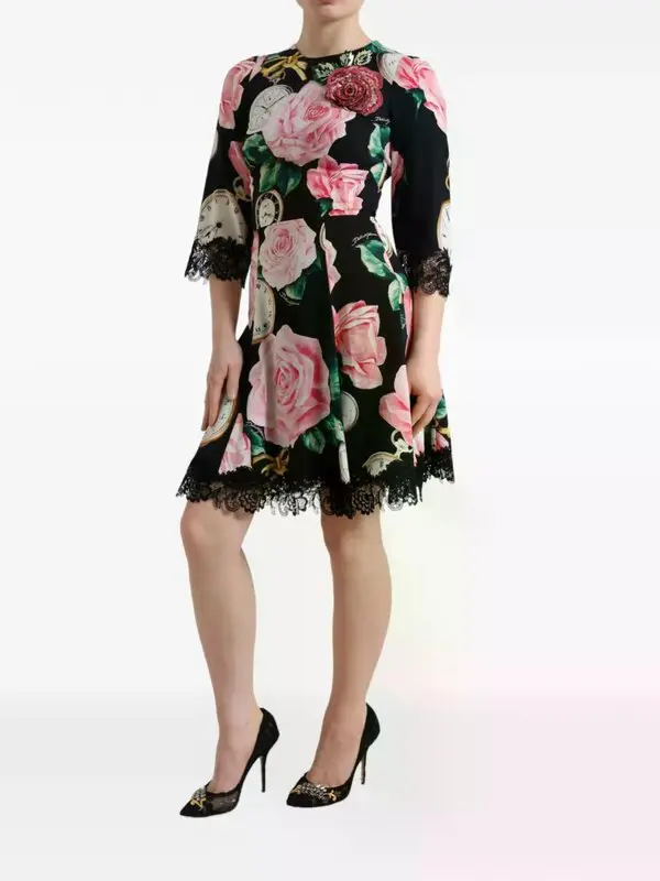 Dolce & Gabbana Floral Print Midi Dress