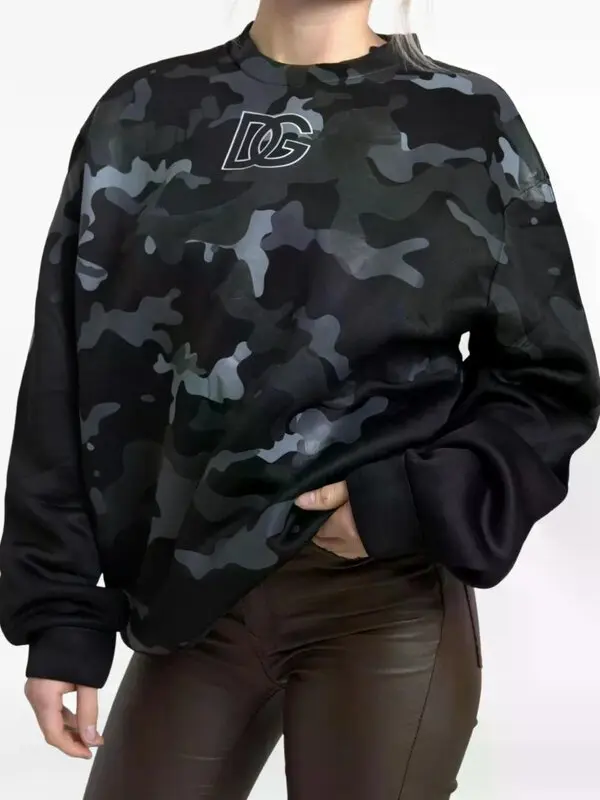 Dolce & Gabbana Camouflage-print Logo-print Sweater