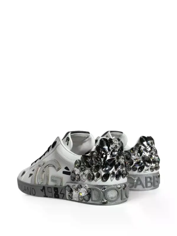Dolce & Gabbana Portofino Crystal-embellished Sneakers