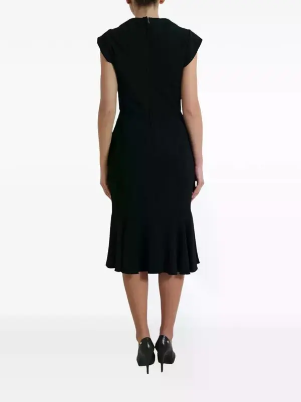 Dolce & Gabbana Fishtail-skirt Square-neck Midi Dress