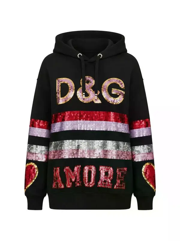 Dolce & Gabbana Sequin-embellished Hoodie
