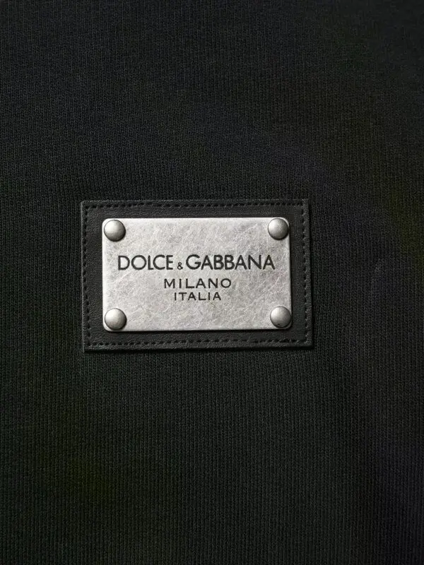 Dolce & Gabbana Logo-plaque Zip-up Hoodie