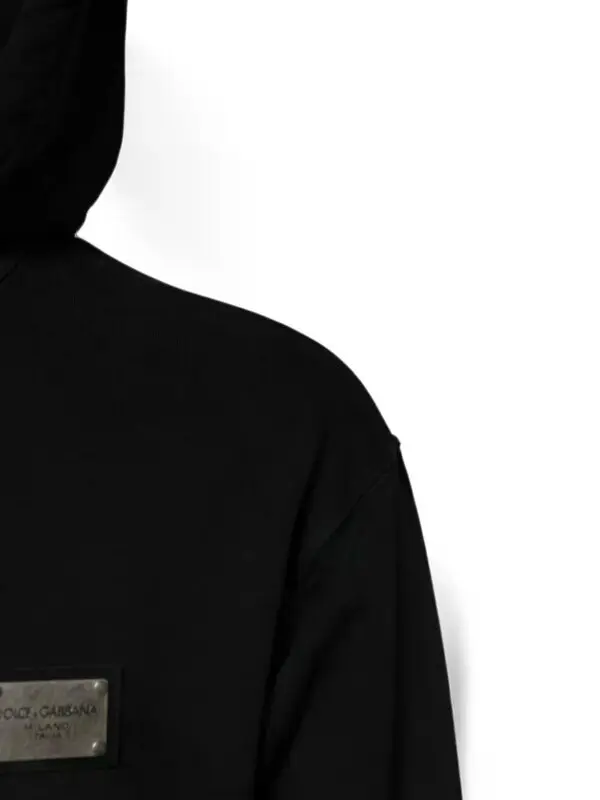Dolce & Gabbana Logo-plaque Zip-up Hoodie