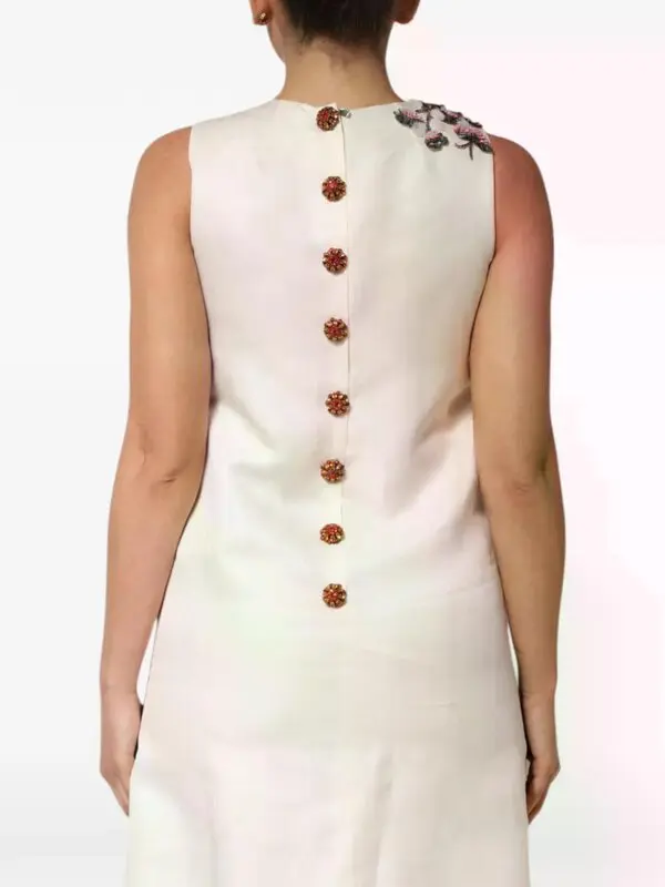 Dolce & Gabbana Graphic-print Crystal-embellished Mini Dress