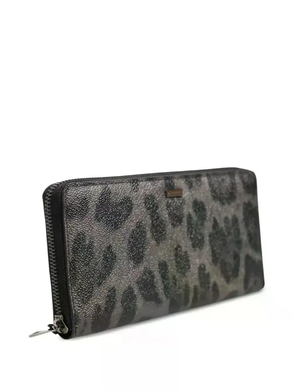 Dolce & Gabbana Leopard-print Leather Wallet