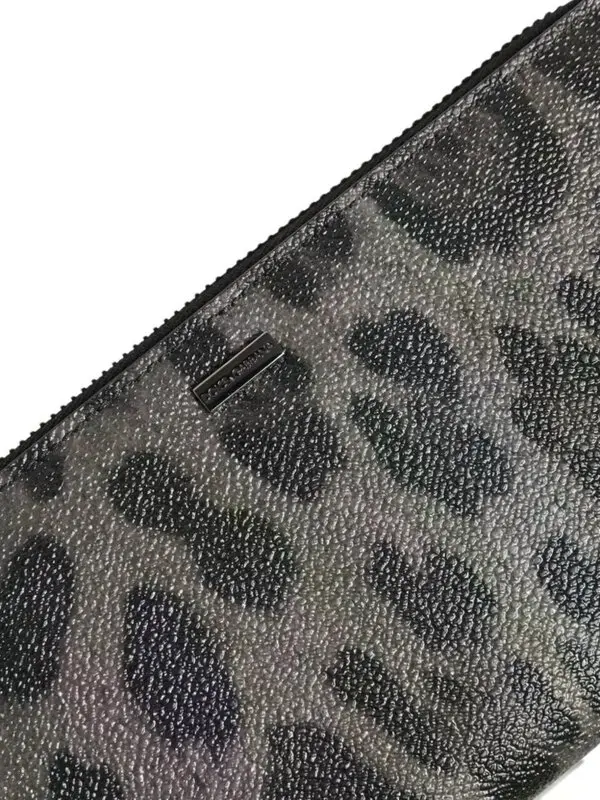 Dolce & Gabbana Leopard-print Leather Wallet
