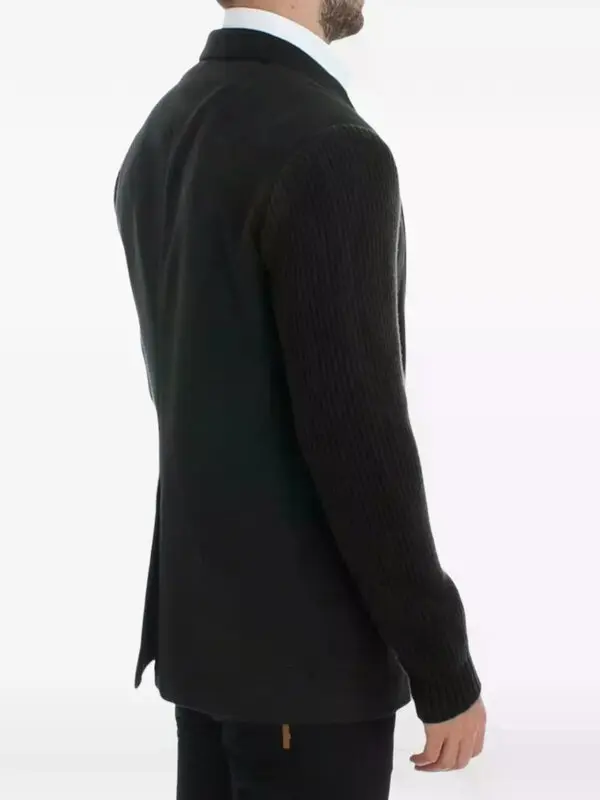 Dolce & Gabbana Ribbed-knit Panelled Blazer