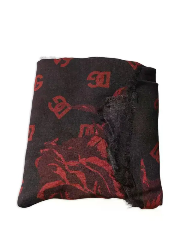 Dolce & Gabbana Rose-print Scarf