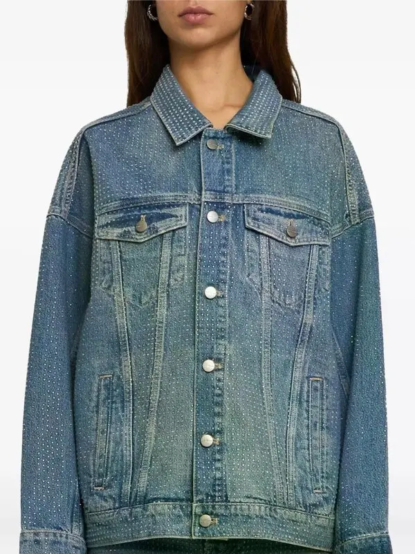 Marc Jacobs Rhinestone Embellished Denim Jacket