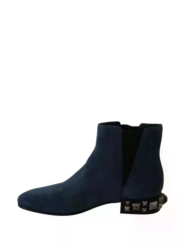 Dolce & Gabbana Studded Suede Ankle Boots