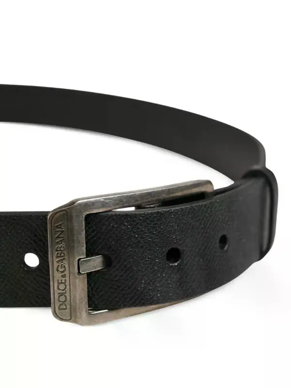 Dolce & Gabbana Leather Buckle Belt