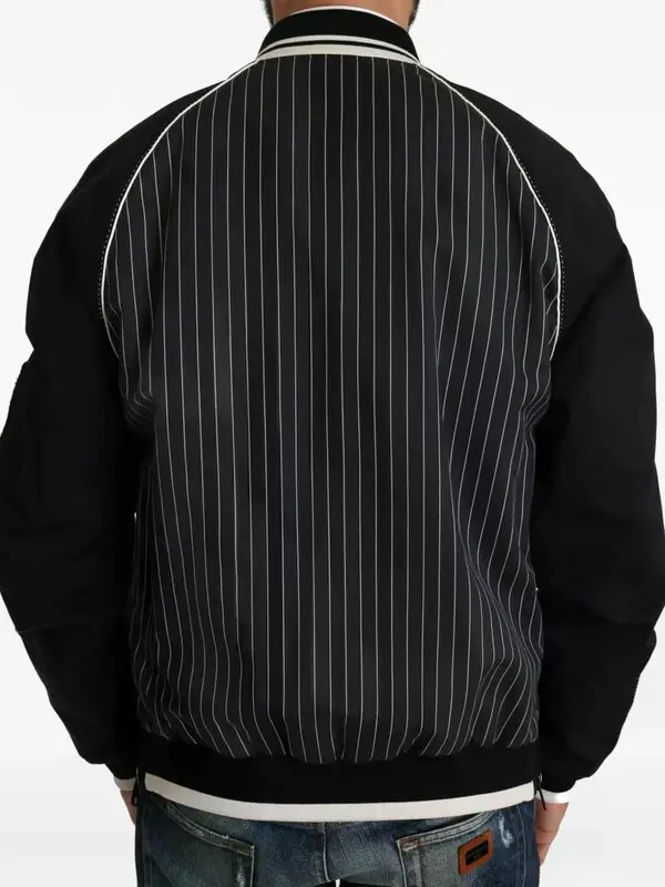 Dolce & Gabbana Pinstripe-pattern Bomber Jacket