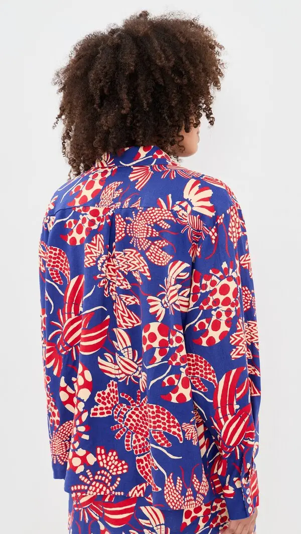 Farm Rio Lobster Button Down Shirt