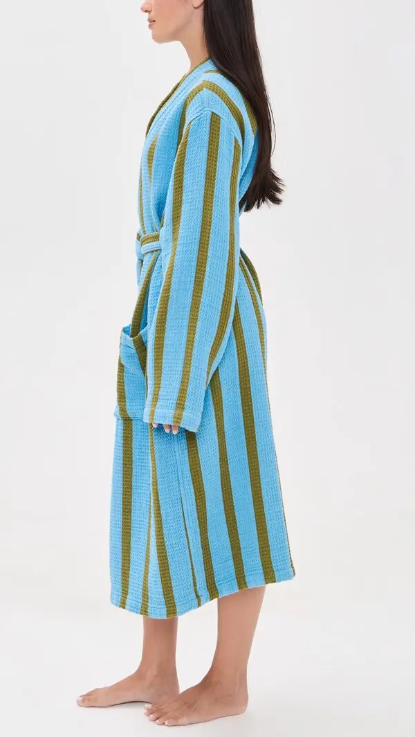 DUSEN DUSEN Waffle Cotton Bathrobe