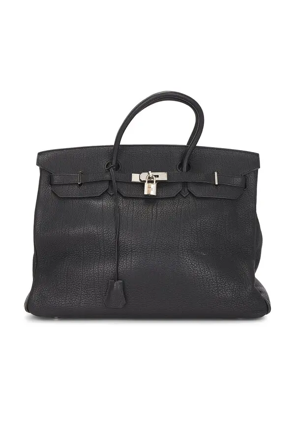 FWRD RENEW Hermes Fjord Birkin 40 Handbag - Noir