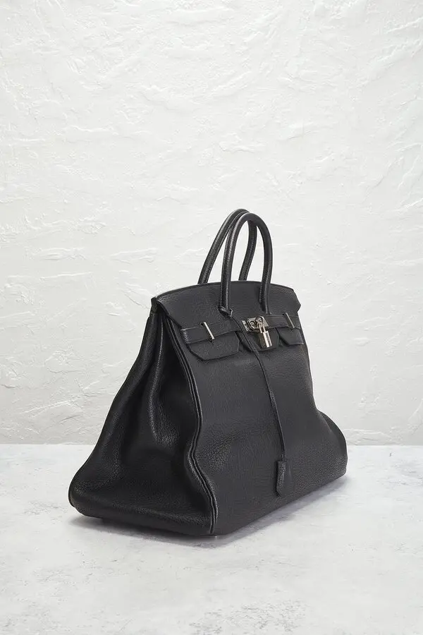 Hermès Birkin 40 Fjord Leather Handbag
