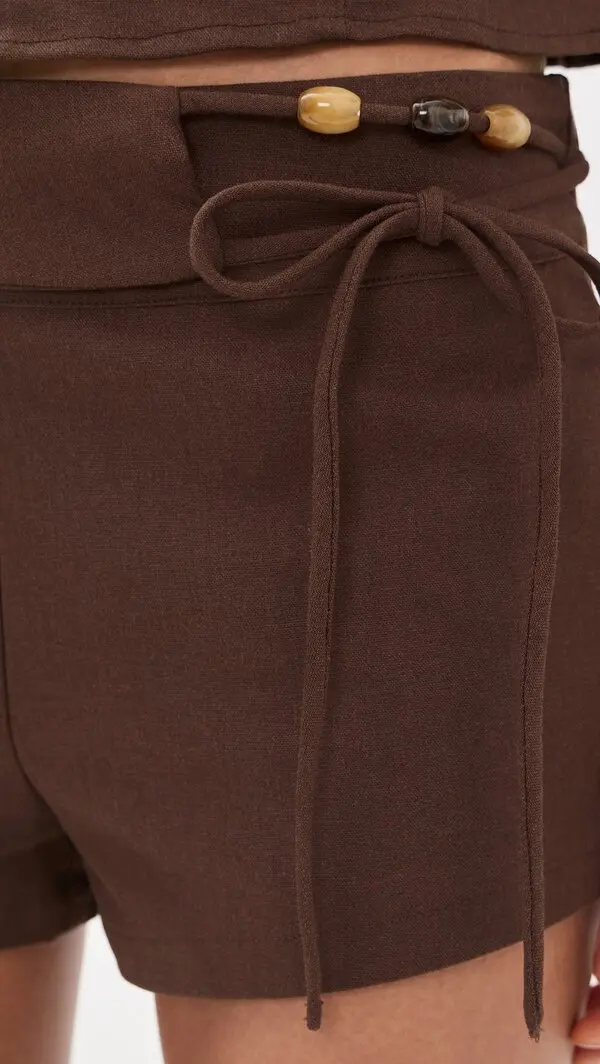 SEVEN WONDERS Hadley Tailored Bead Detail Shorts