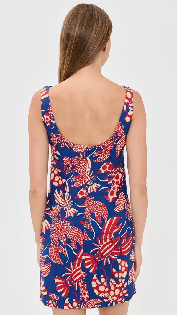 Farm Rio Lobster Linen Mini Dress