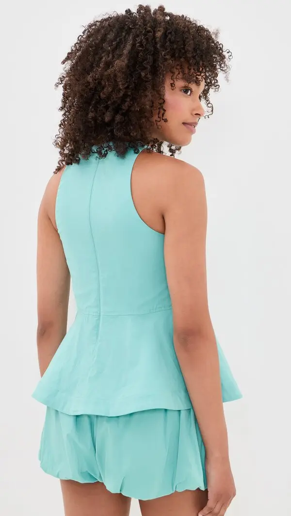 ALIGNE Carlos Poplin Pemplum Top