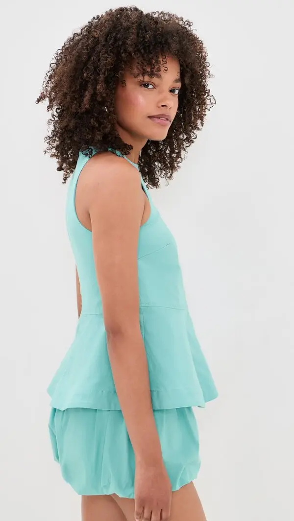 ALIGNE Carlos Poplin Pemplum Top
