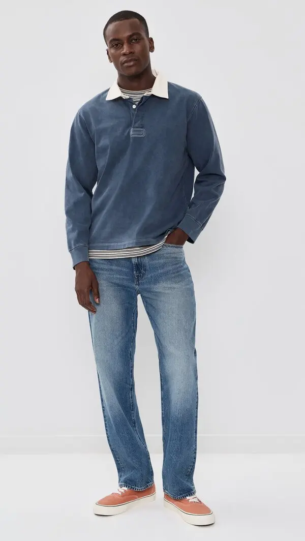 CORRIDOR Washed Rugby Shirt