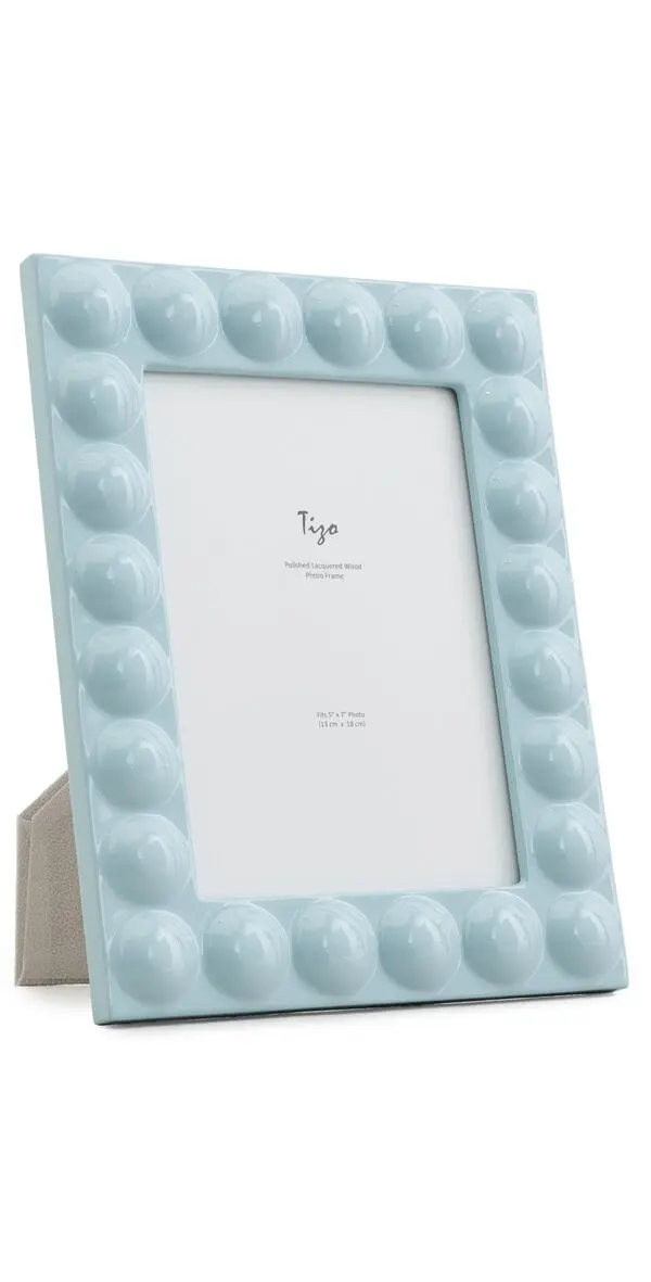 TIZO DESIGN Lacquer Wood Frame 5x7 - Blue
