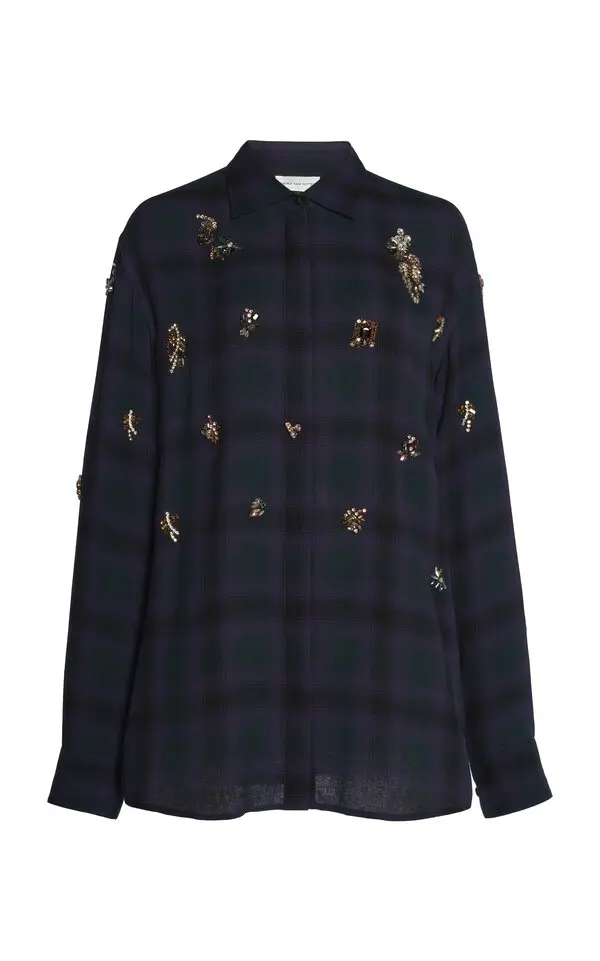 Dries Van Noten Clavelly Embellished Shirt