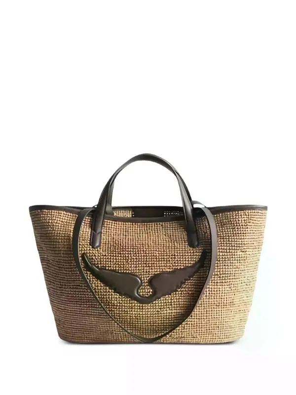 Zadig&Voltaire Wings Woven Tote Bag - Neutrals