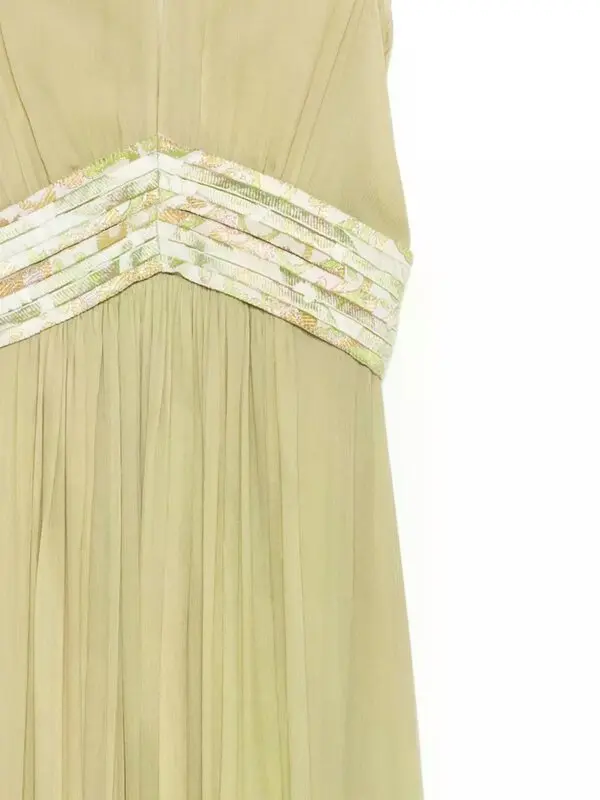 Prada Embellished Pleated Gown