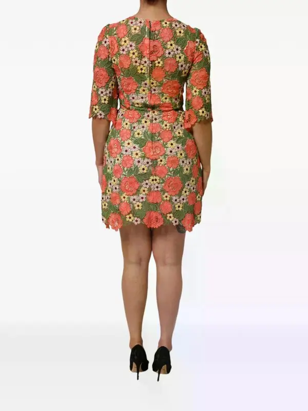 Dolce & Gabbana Floral-embroidery A-line Mini Dress