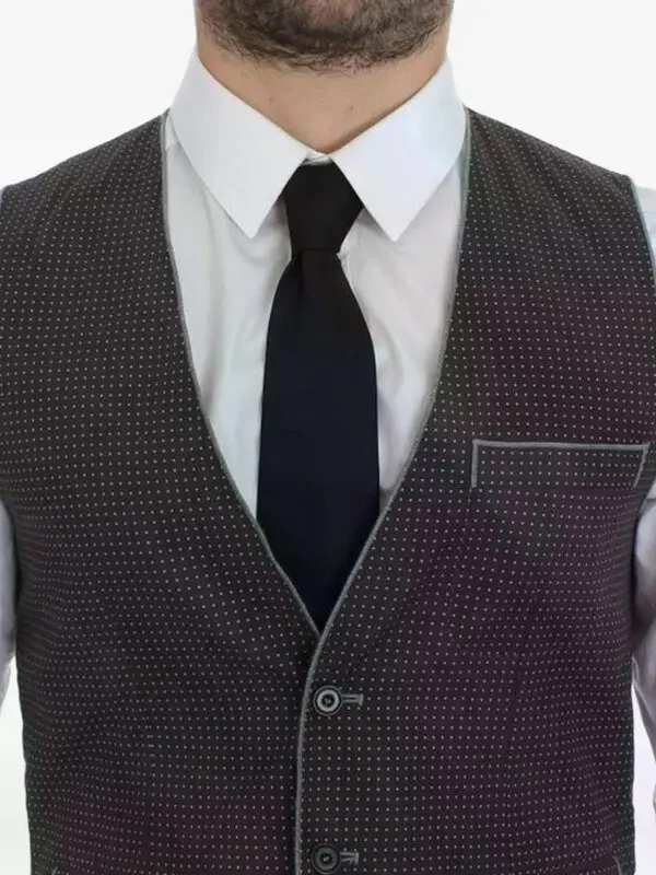 Dolce & Gabbana Polka-dot Two-tone Vest