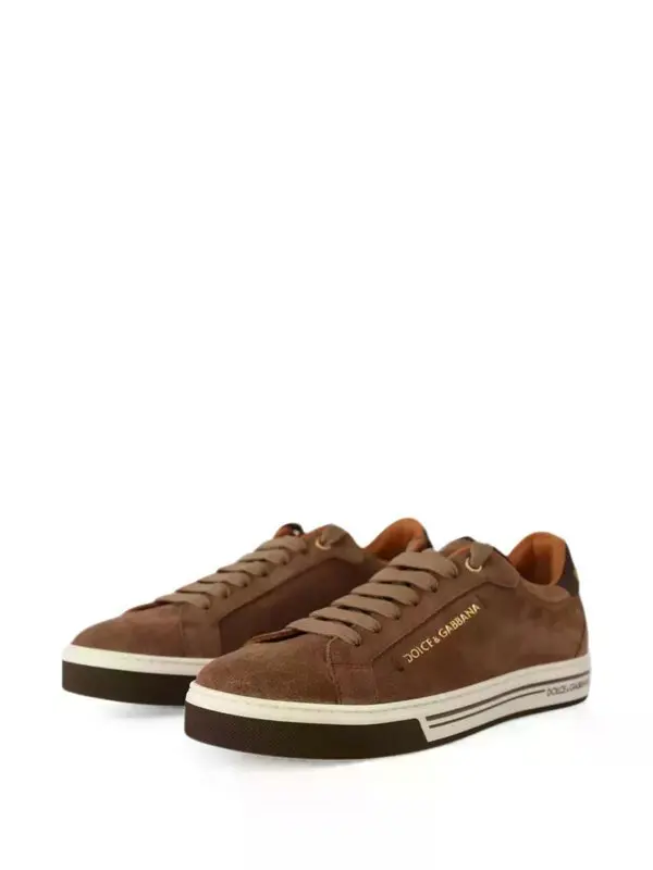 Dolce & Gabbana Logo-print Suede Sneakers
