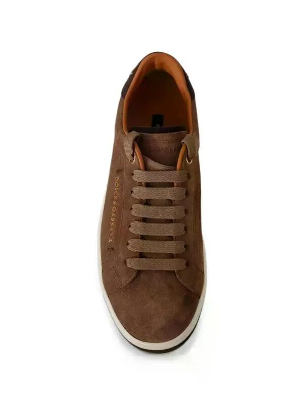 Dolce & Gabbana Logo-print Suede Sneakers