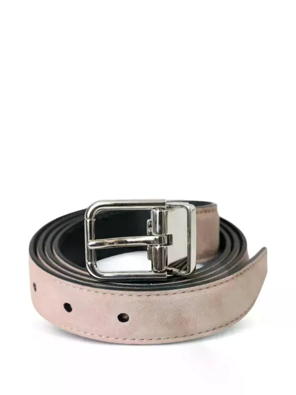 Dolce & Gabbana Suede-leather Buckle Belt