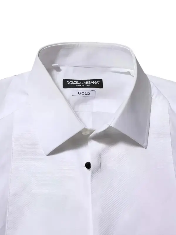 Dolce & Gabbana Bib-front Poplin Shirt
