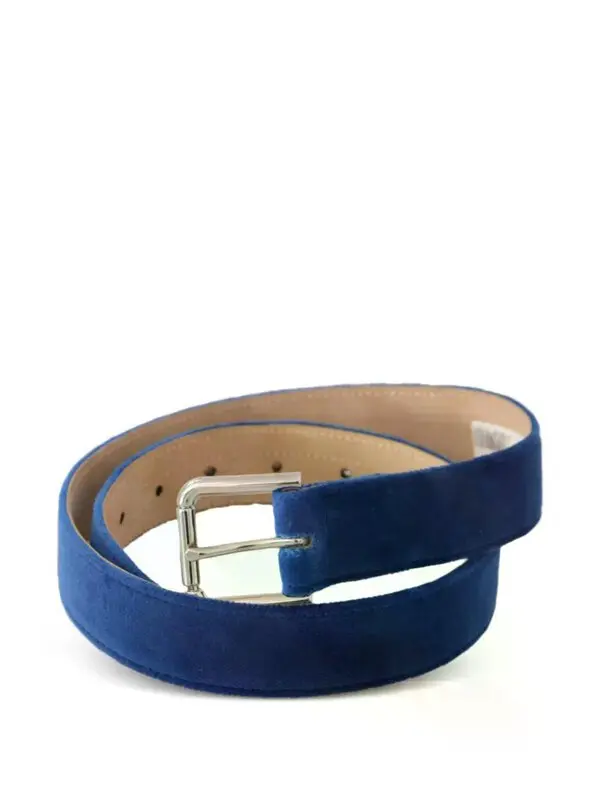 Dolce & Gabbana Logo-engraved Velvet Belt