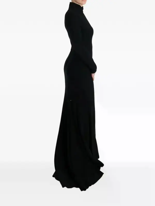 Dolce & Gabbana Stretch-crepe Long-sleeve Maxi Dress