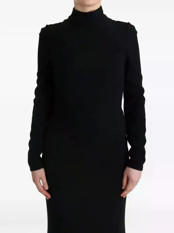 Dolce & Gabbana Stretch-crepe Long-sleeve Maxi Dress