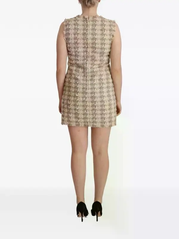 Dolce & Gabbana Frayed-edge Tweed Mini Dress