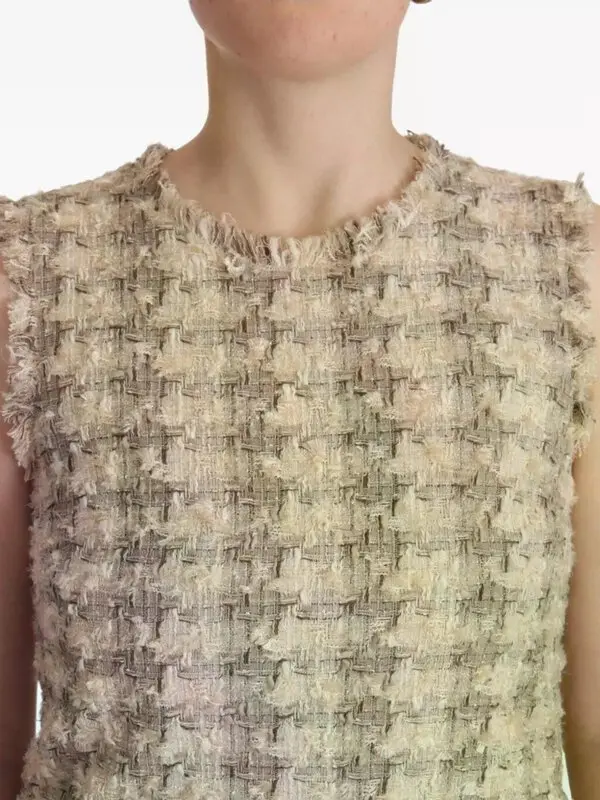 Dolce & Gabbana Frayed-edge Tweed Mini Dress