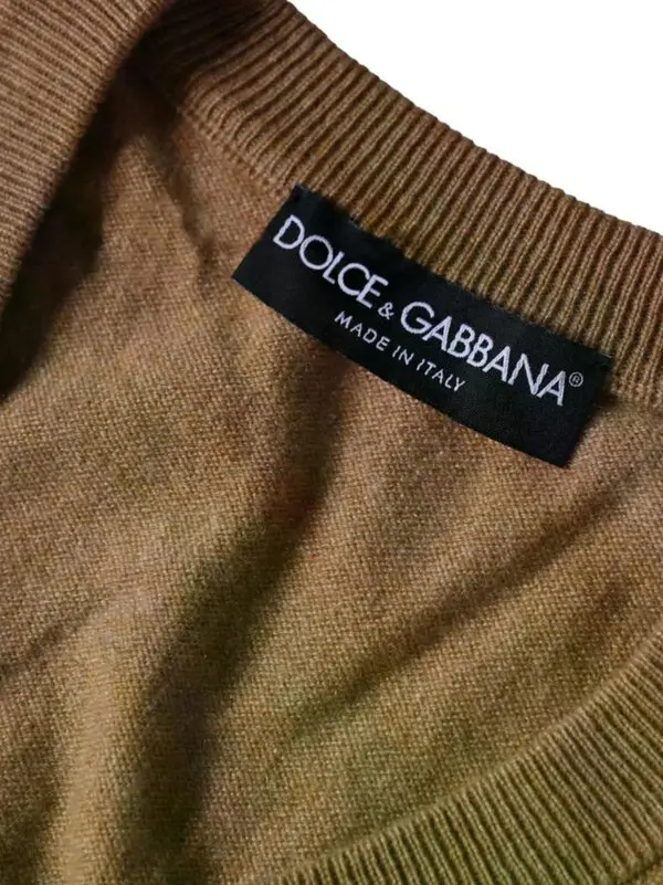 Dolce & Gabbana V-neck Cashmere T-shirt