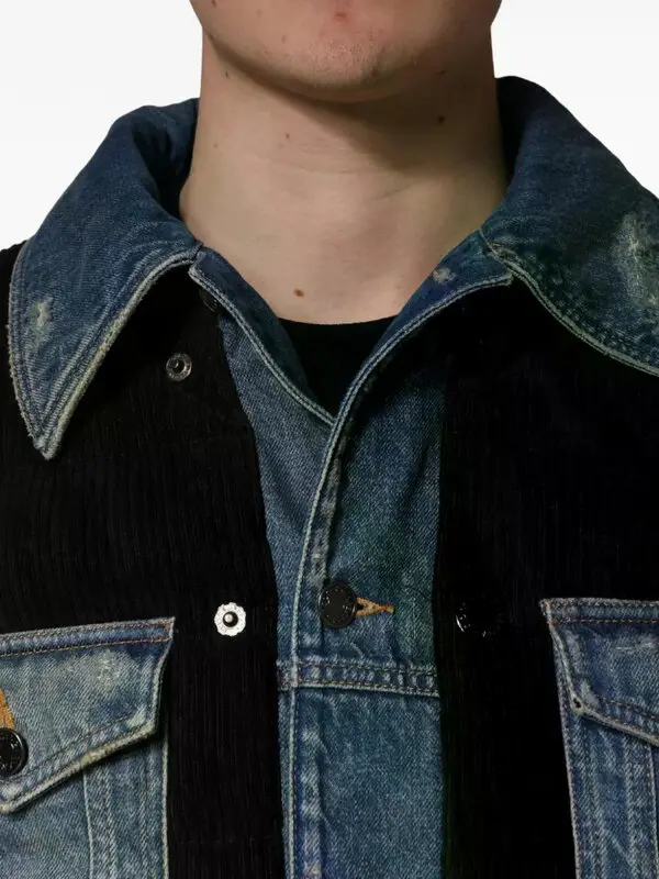 Dolce & Gabbana Corduroy-panel Denim Jacket