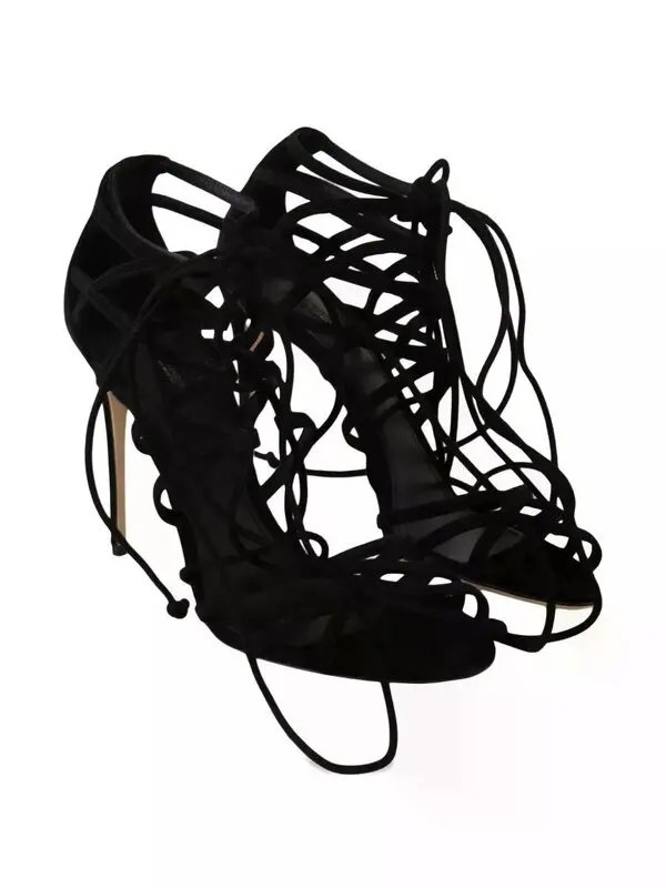 Dolce & Gabbana Cut-out Lace-up Sandals