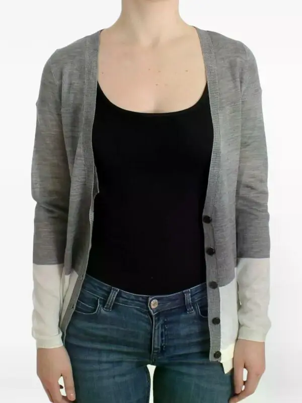 Costume National Colourblock V-neck Cardigan