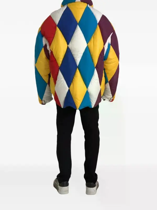 Dolce & Gabbana Diamond-pattern Puffer Jacket
