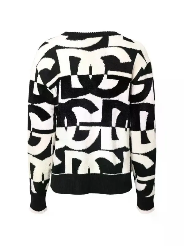 Dolce & Gabbana Logo-pattern Crew-neck Sweater