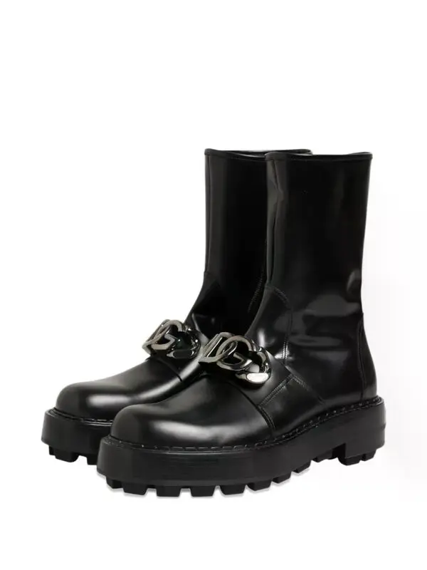 Dolce & Gabbana Dg-logo Biker Boots
